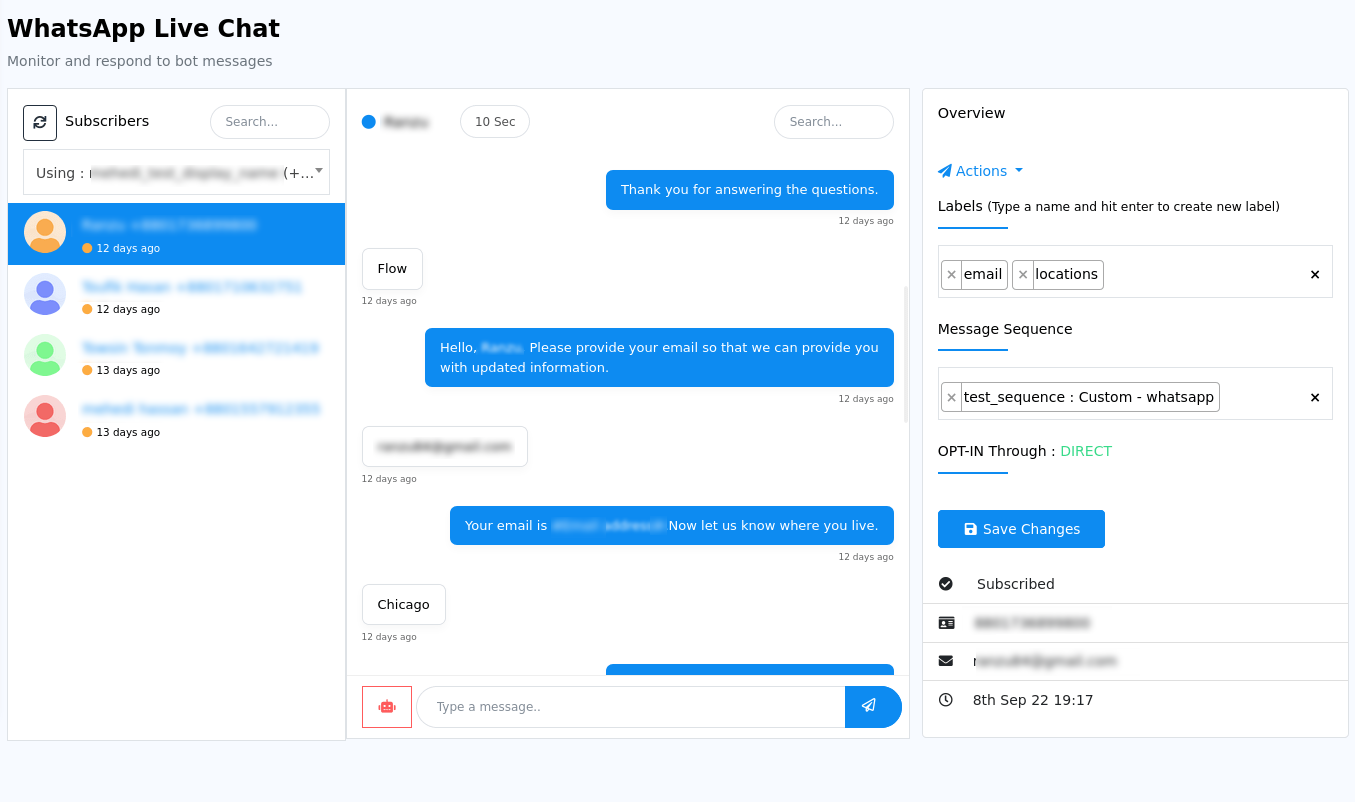 ChatBasha | Documentation - Broadcasting