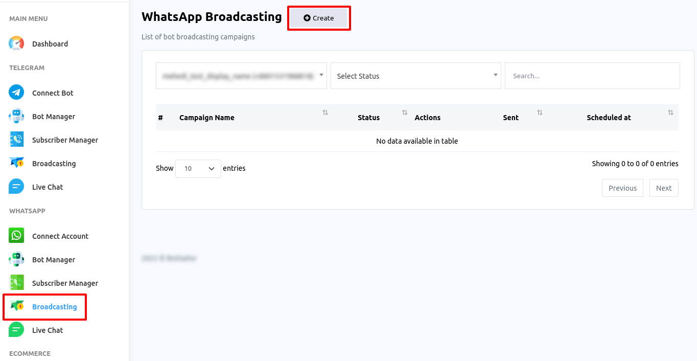 ChatBasha | Documentation - Broadcasting